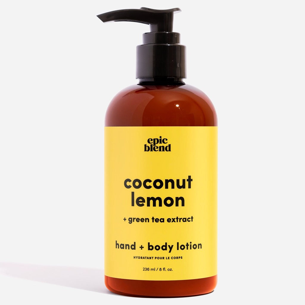 Coconut Lemon Hand and Body Lotion 236mL | Epic Blend – Outer Layer