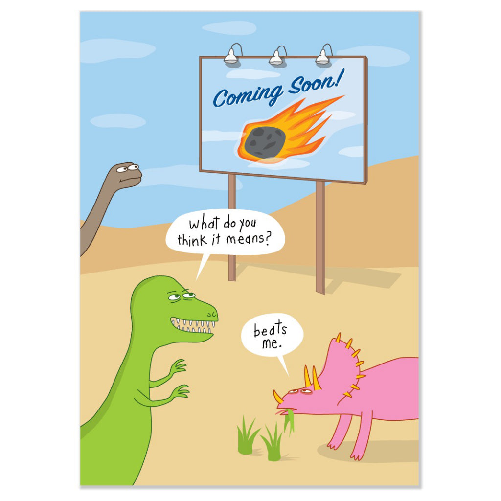 Coming Soon Meteor Birthday Card | Clayboys – Outer Layer