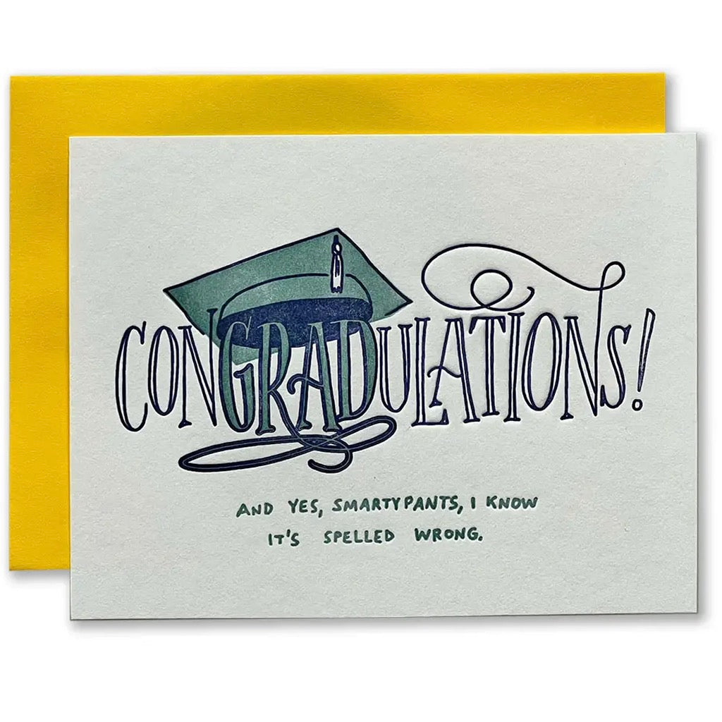 ConGRADulations! Graduation Card | Ladyfingers Letterpress – Outer Layer