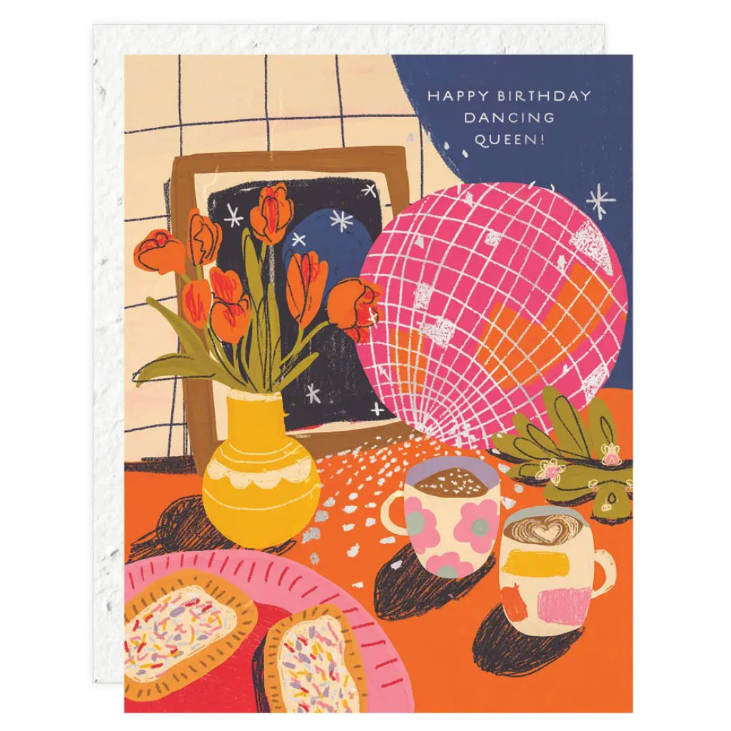 Disco Plantable Birthday Card | Seedlings – Outer Layer