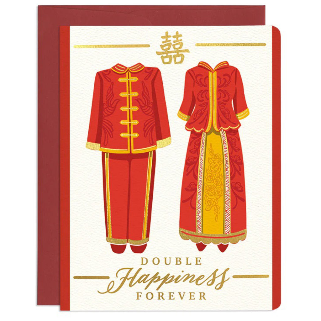 Double Happiness Wedding Card | Gotamago – Outer Layer