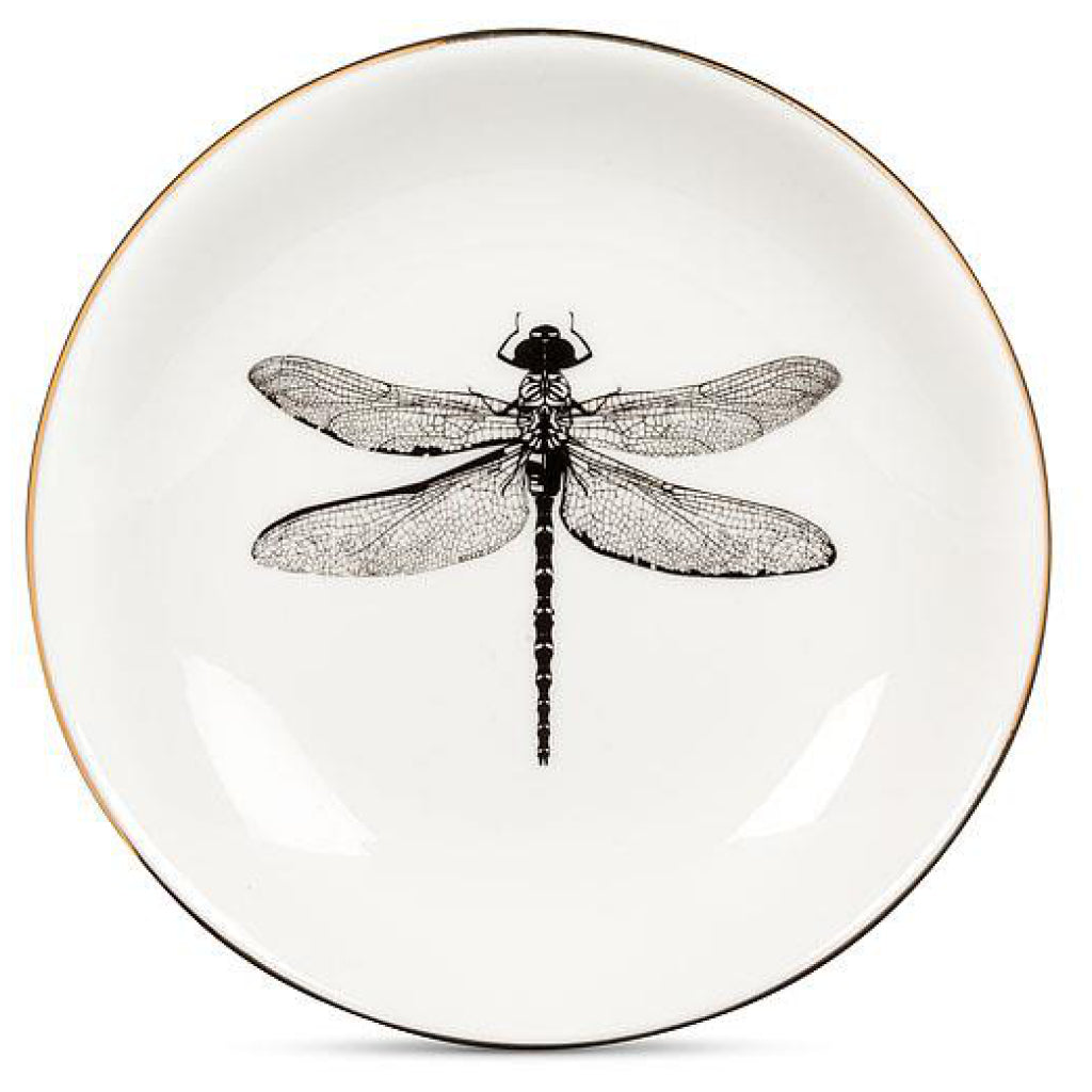 Dragonfly Small Dish with Gold Rim | Abbott Collection – Outer Layer
