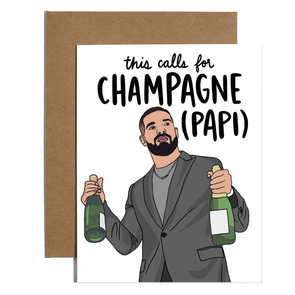 Drake Champagne Congrats Card | Brittany Paige – Outer Layer