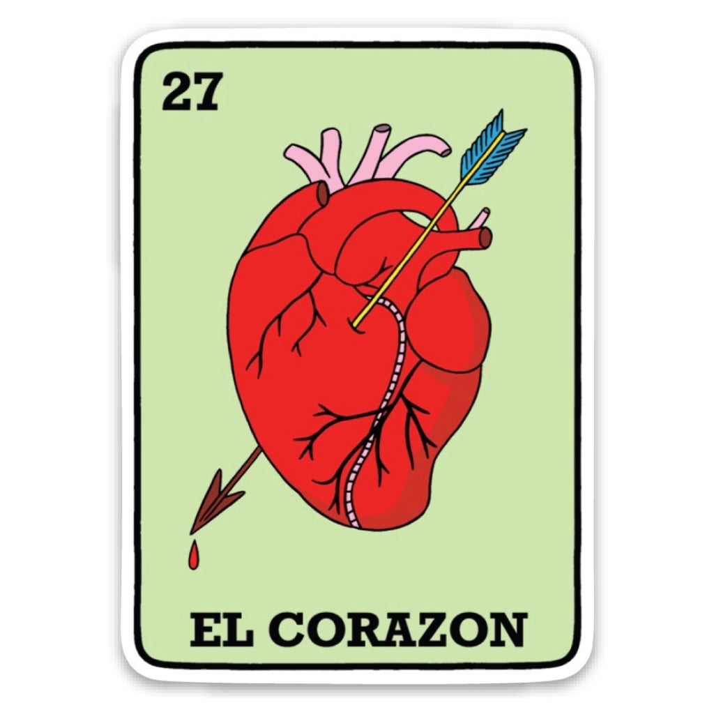 El Corazon Tarot Card Sticker | The Found – Outer Layer