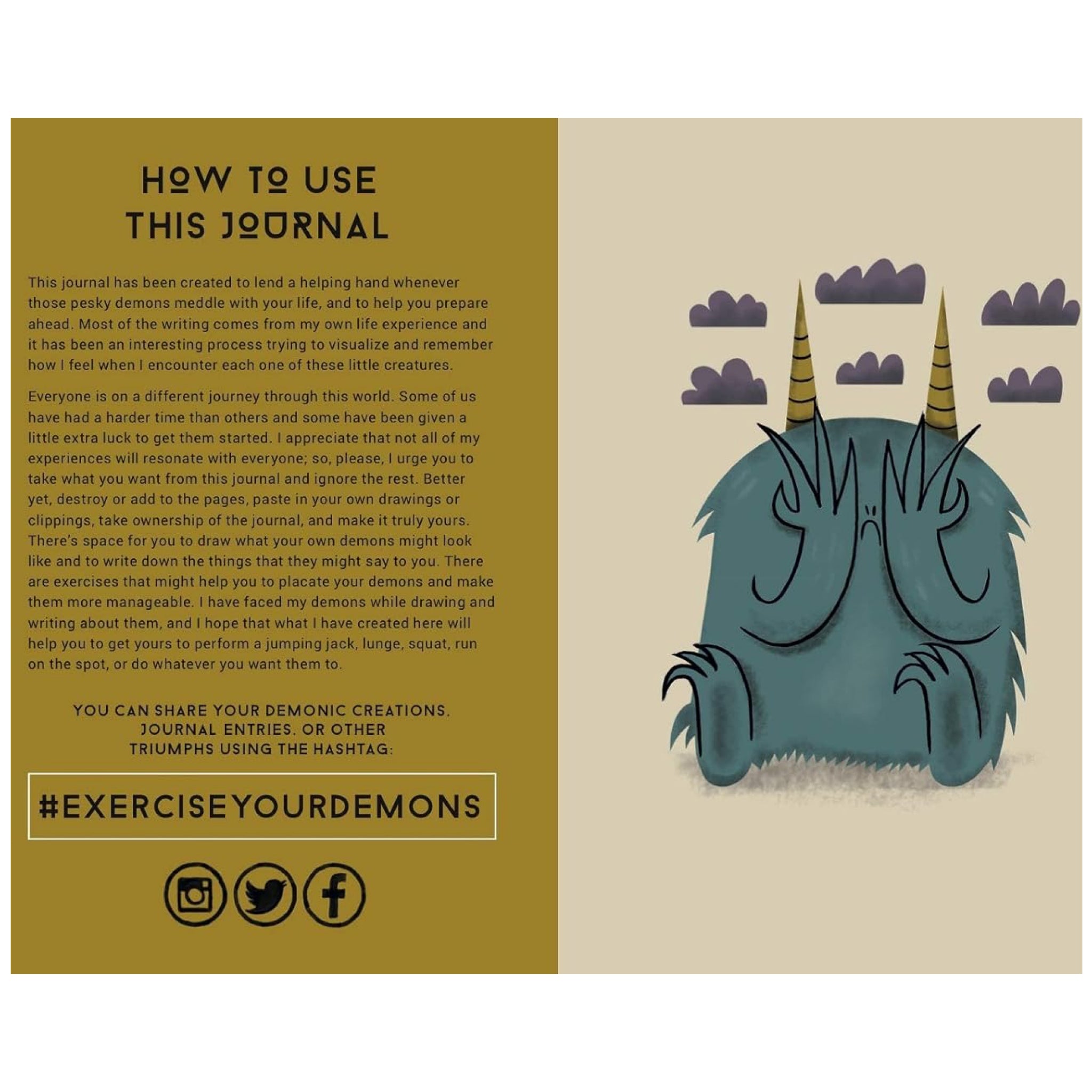Exercise Your Demons: A Mindful Journal | Sterling Publishing – Outer Layer
