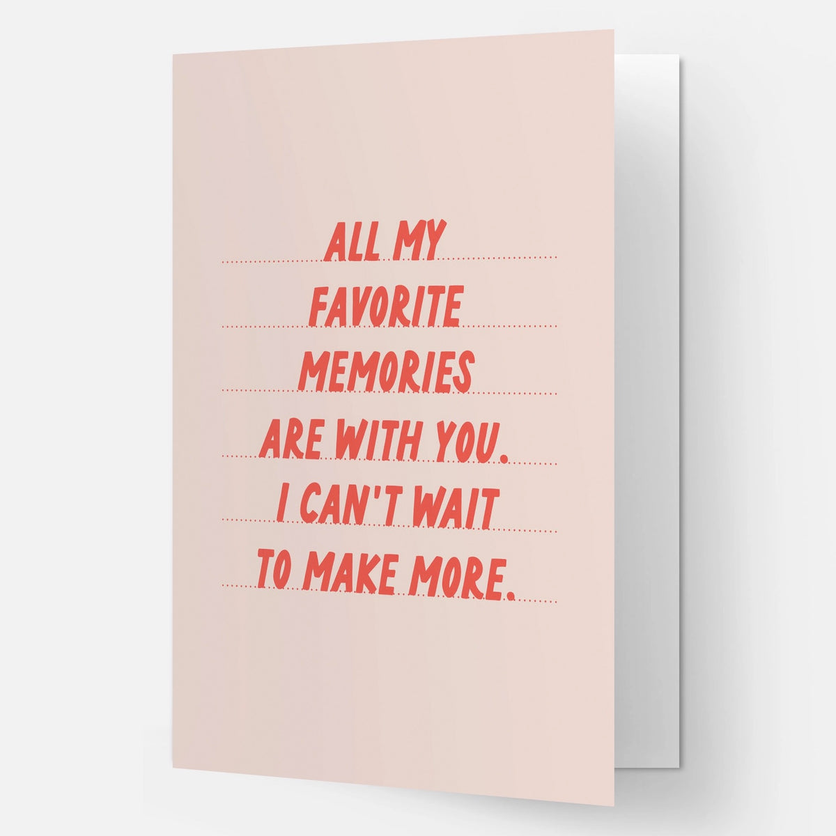 Favorite Memories Card | Kaart Blanche – Outer Layer