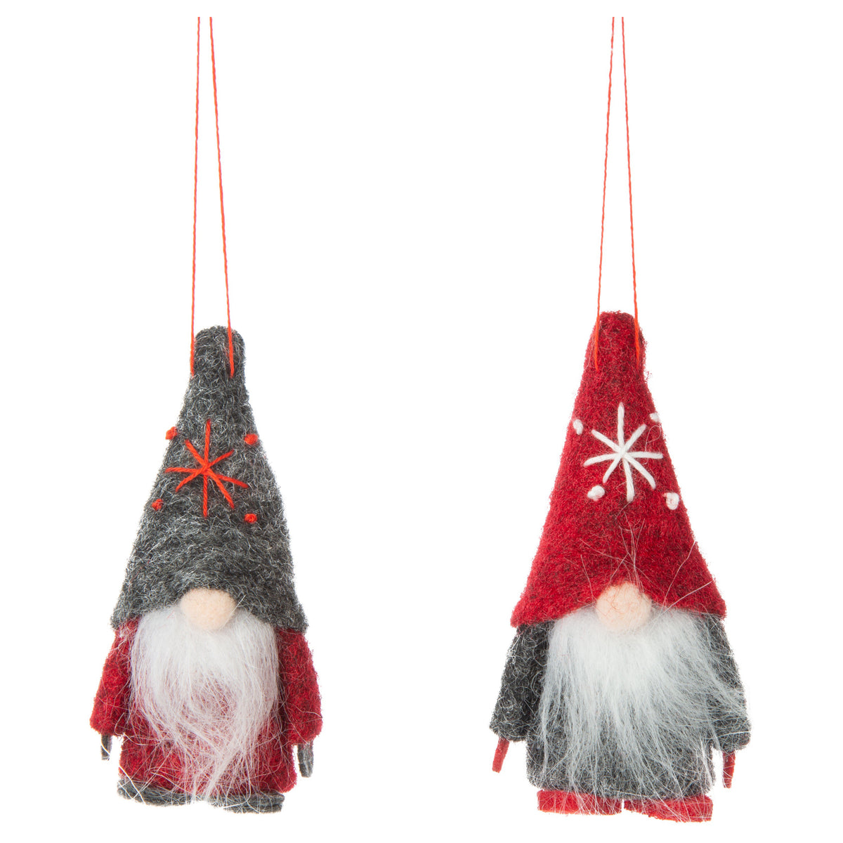 Felt Gnome Ornament | Silver Tree – Outer Layer