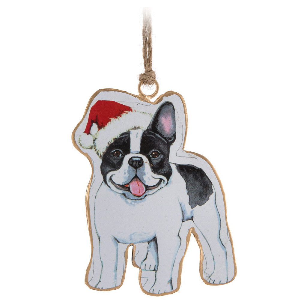Festive Frenchie Ornament | Abbott Collection – Outer Layer