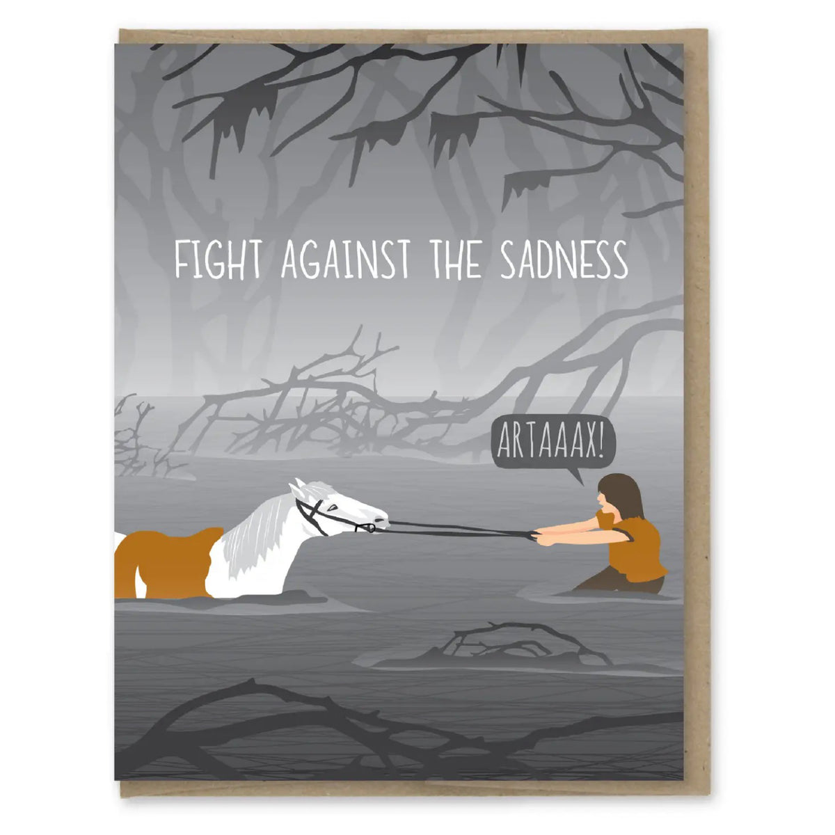 Fight The Sadness Card | Modern Printed Matter – Outer Layer
