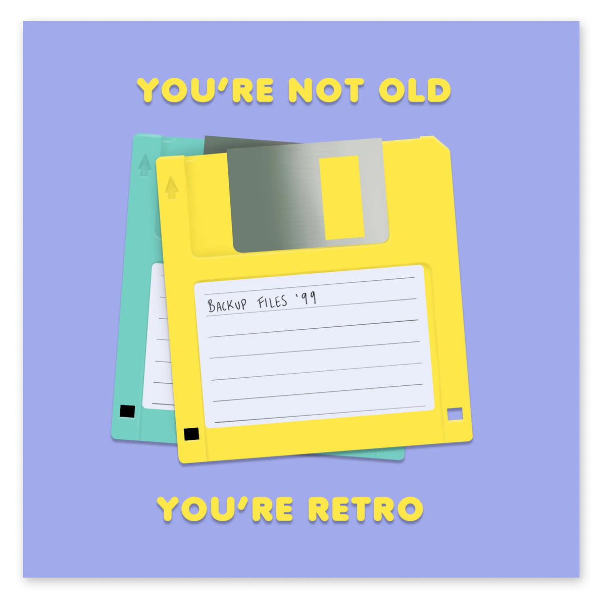 Floppy Disk Retro Birthday Card | Central23 – Outer Layer