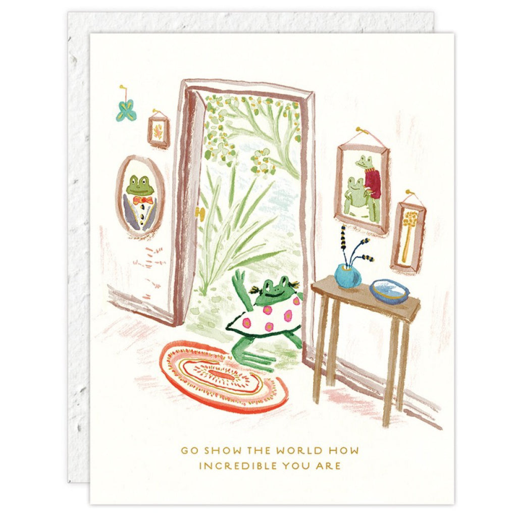 Frog Plantable Congratulations Card | Seedlings – Outer Layer