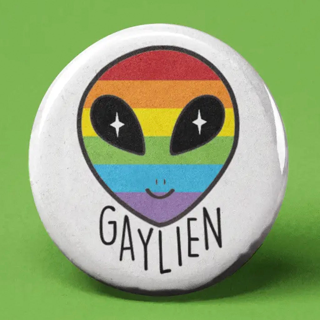 Gaylien Button | The Pin Pal Club – Outer Layer