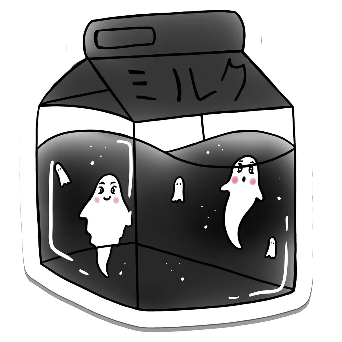 Ghost Milk Vinyl Sticker | Rebel and Siren – Outer Layer