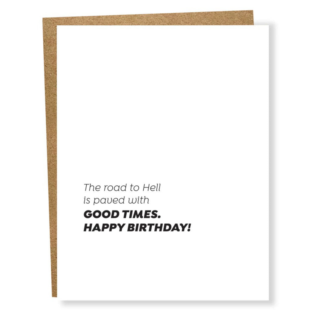 Good Times Birthday Card | Sapling Press – Outer Layer