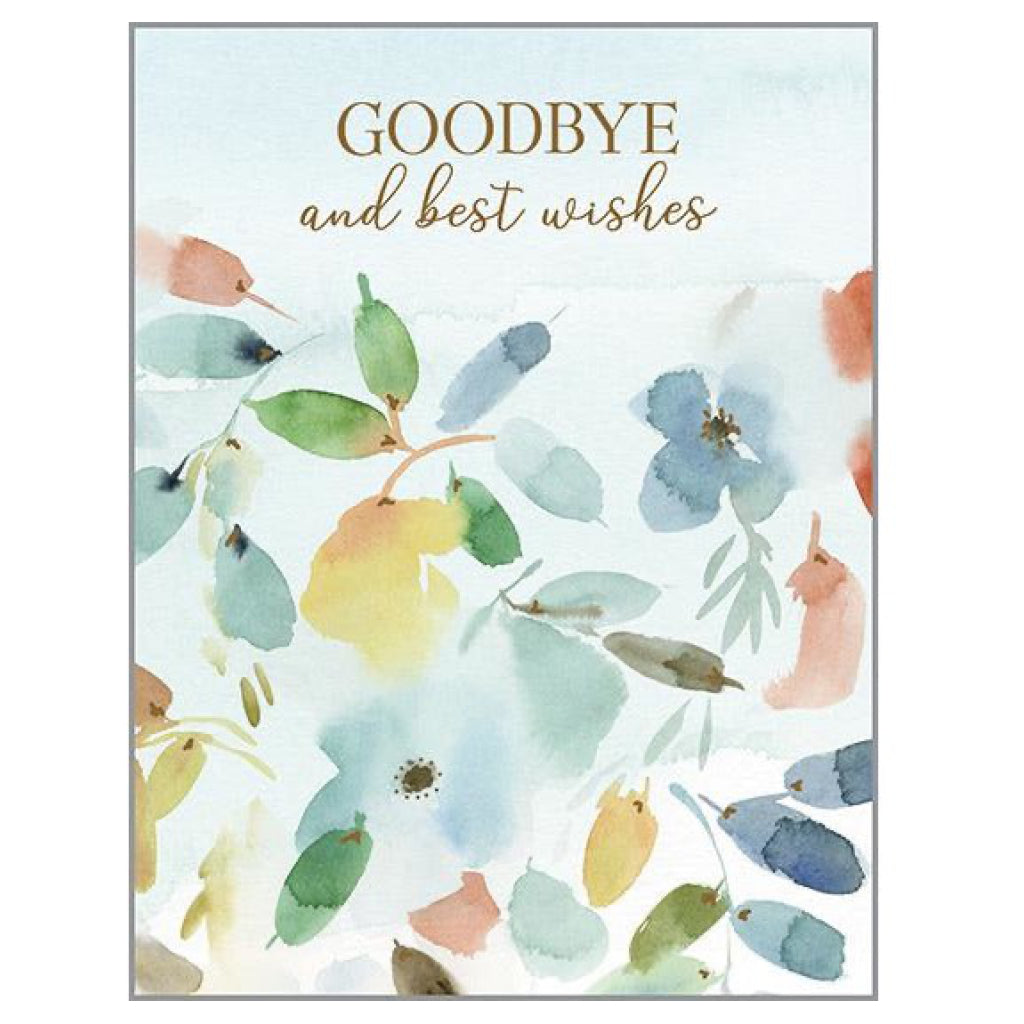 Goodbye And Best Wishes Watercolour Card | Gina B Designs – Outer Layer