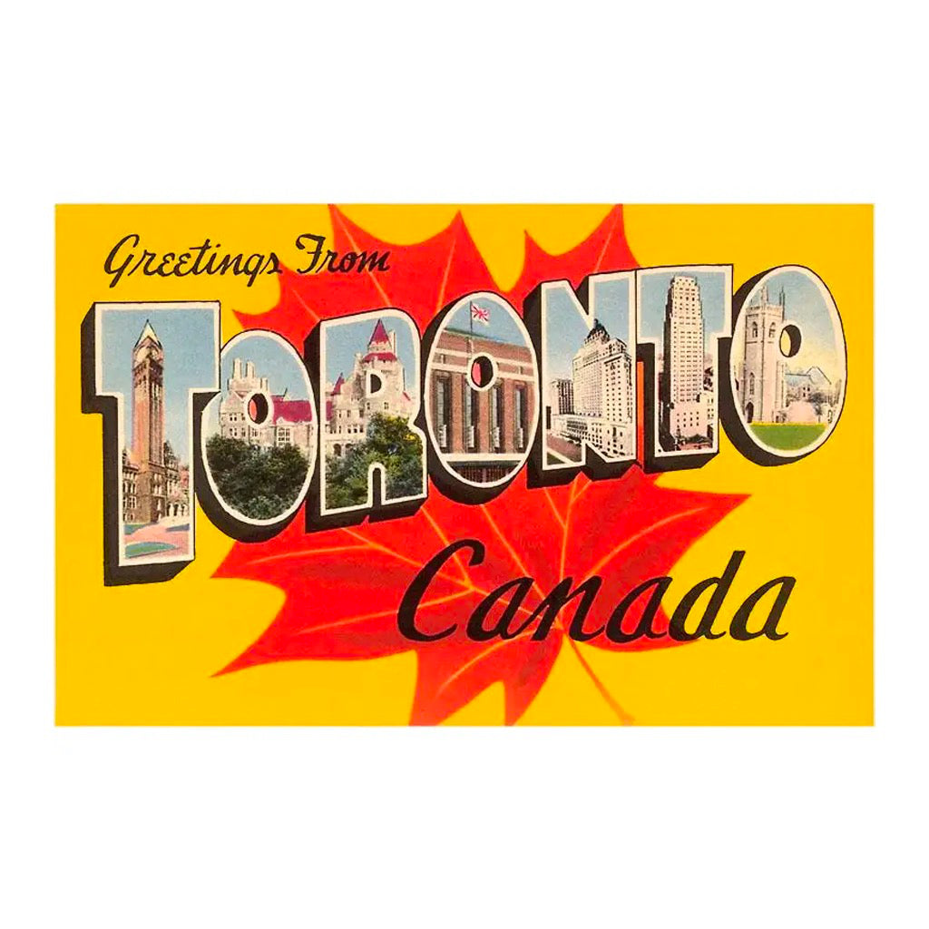 Greetings from Toronto Maple Leaf Postcard | Found Image Press – Outer ...
