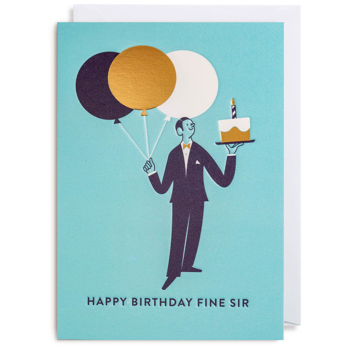 Happy Birthday Fine Sir Card | Lagom Design – Outer Layer