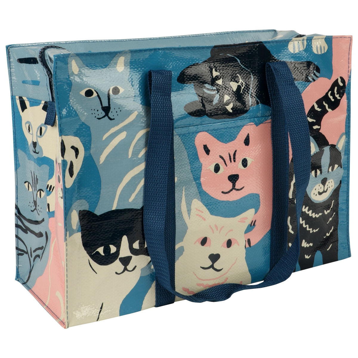 Happy Cats Shoulder Tote | Blue Q – Outer Layer