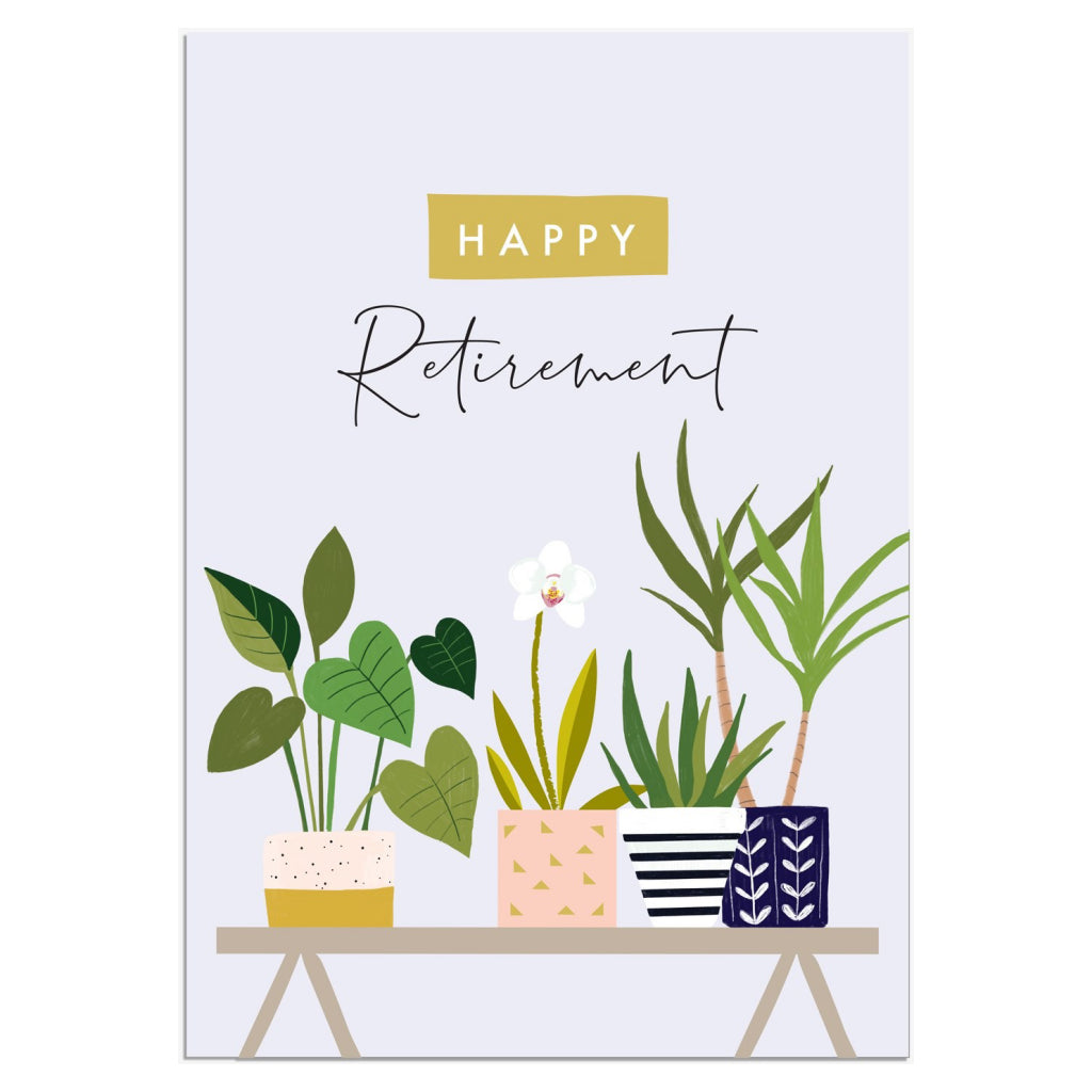 Happy Retirement Plants Card by Think Of Me – Outer Layer