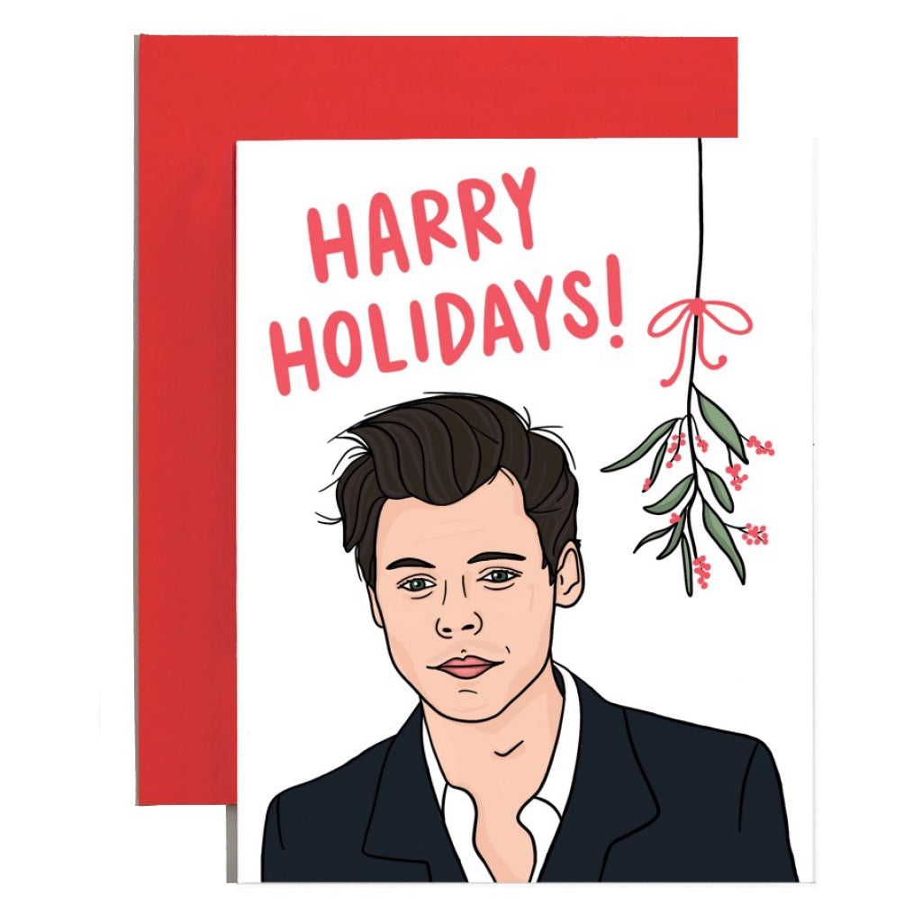 Harry Styles With Mistletoe Holiday Card | Brittany Paige – Outer Layer