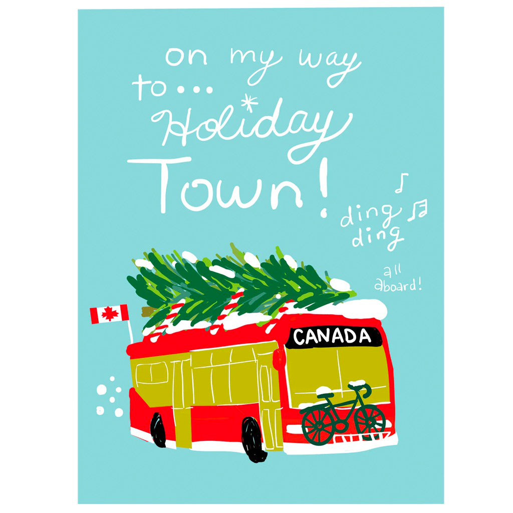 Holiday Bus Christmas Card | Wendy Tancock – Outer Layer