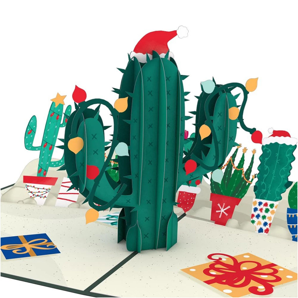 Holiday Cactus 3D Pop Up Card by Lovepop – Outer Layer