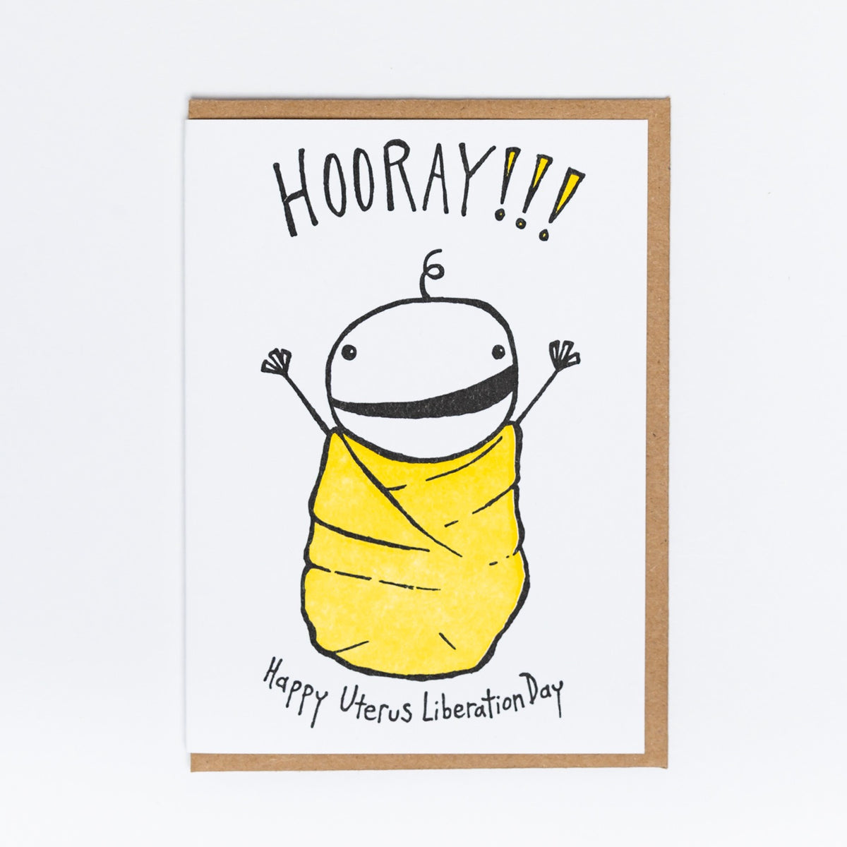 Hooray Baby Card by Lady Pilot Letterpress – Outer Layer
