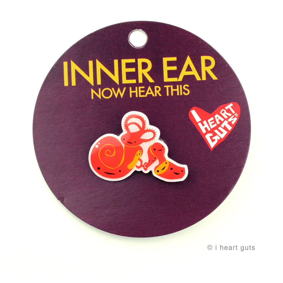 Inner Ear Lapel Pin | I Heart Guts – Outer Layer