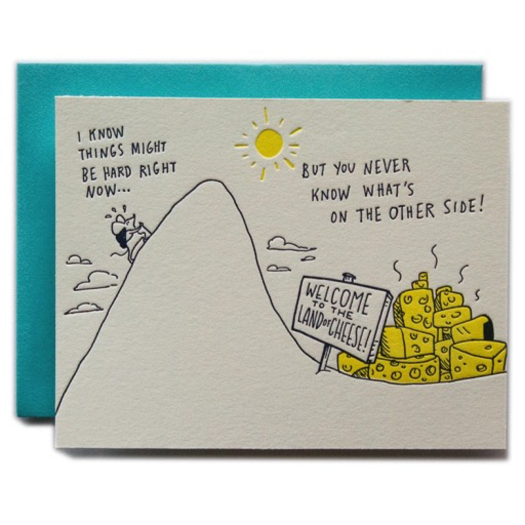 Land of Cheese Card by Ladyfingers Letterpress - Outer Layer
