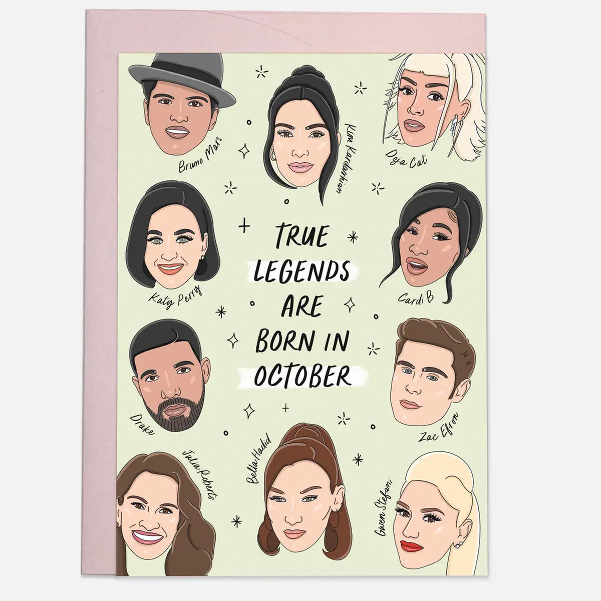 Legends October Birthday Card | Kaart Blanche – Outer Layer
