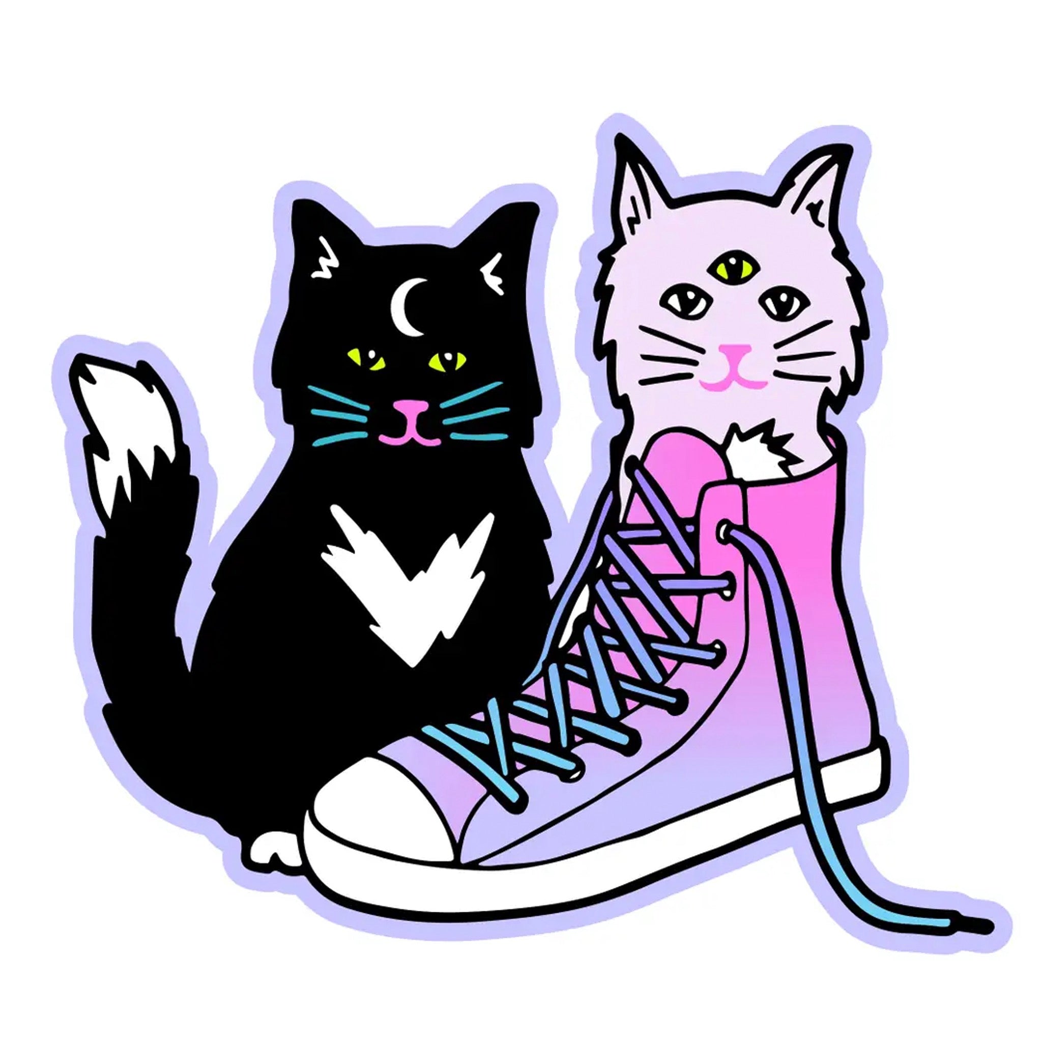 Lisa Freak Cats Sticker | Band of Weirdos – Outer Layer