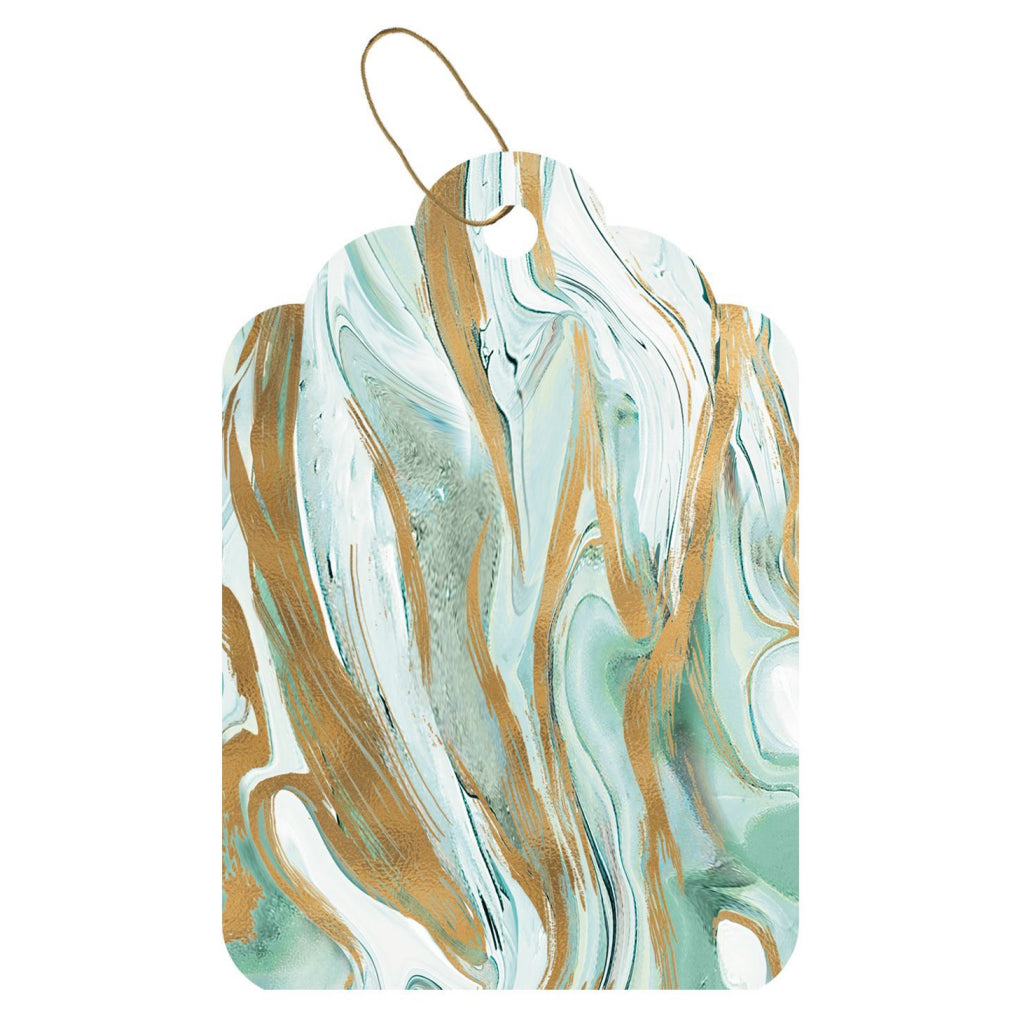 Marbleized Mint Tags With String | Jillson & Roberts – Outer Layer