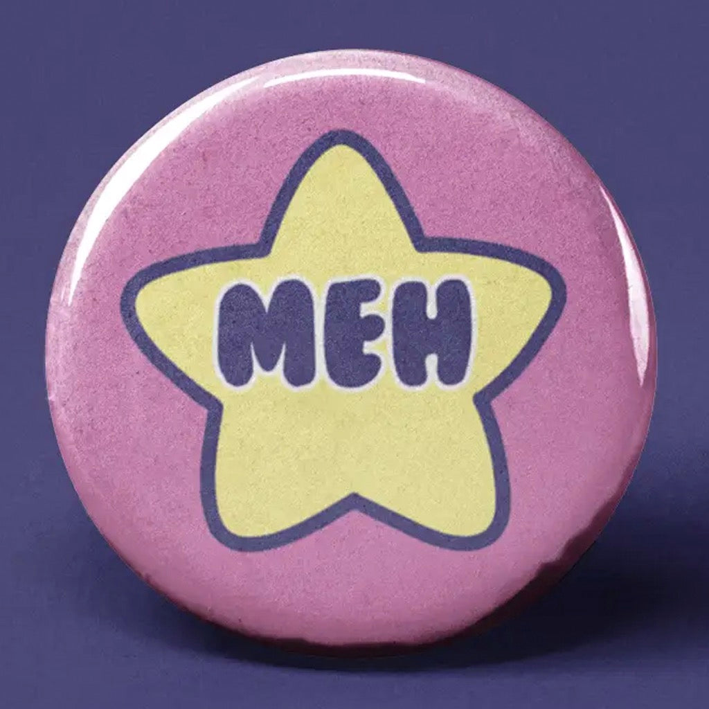 Meh Button | The Pin Pal Club – Outer Layer