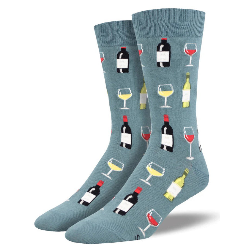 Men's Fine Wine Socks Blue | SockSmith – Outer Layer