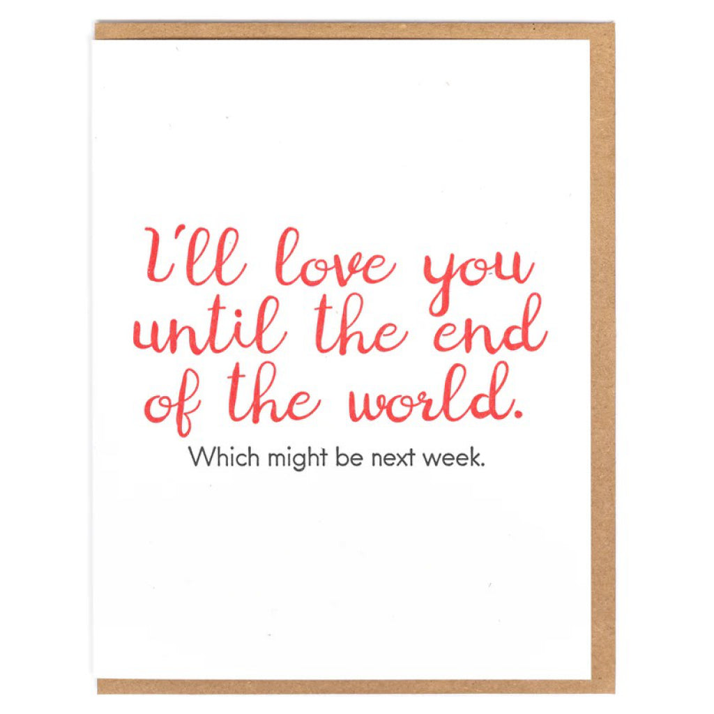 Might Be Next Week Card | Lady Pilot Letterpress – Outer Layer