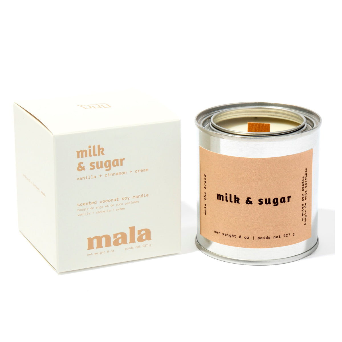 Milk and Sugar Candle | Mala The Brand – Outer Layer