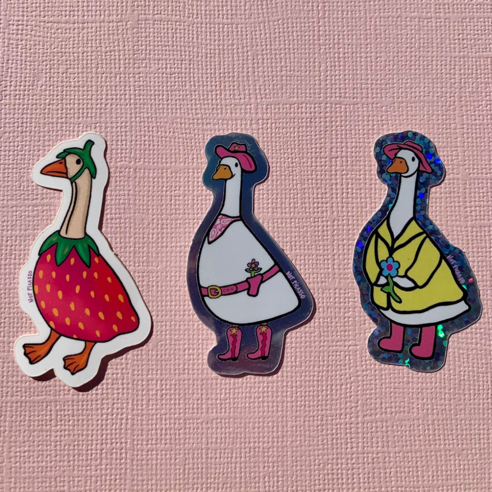 Mini Goose Gang Sticker Pack | Not Picasso – Outer Layer