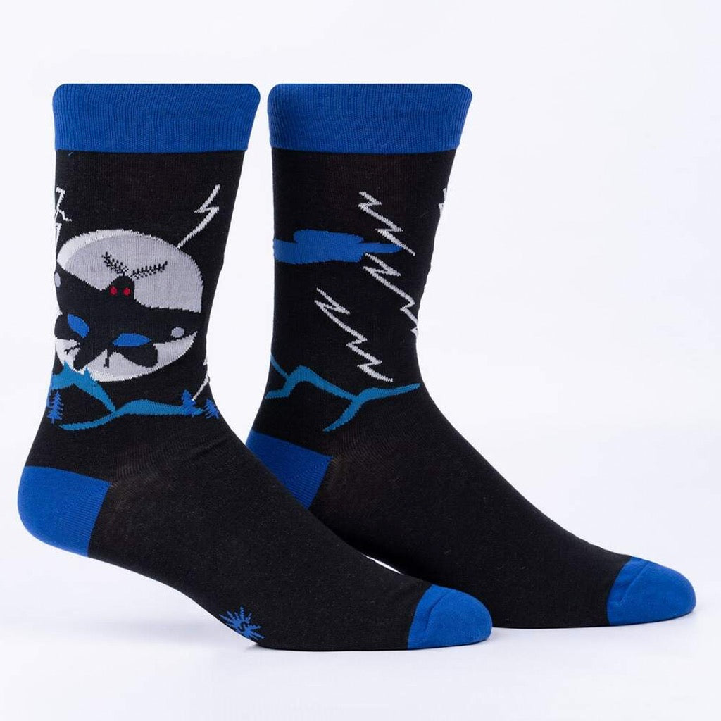 Mothman Believes In You Men's Crew Socks | Sock It To Me – Outer Layer