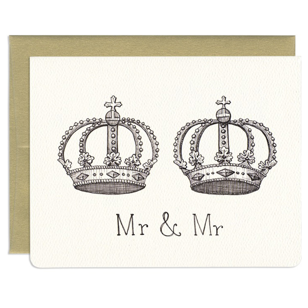 Mr. & Mr. Crowns Wedding Card | Gotamago – Outer Layer