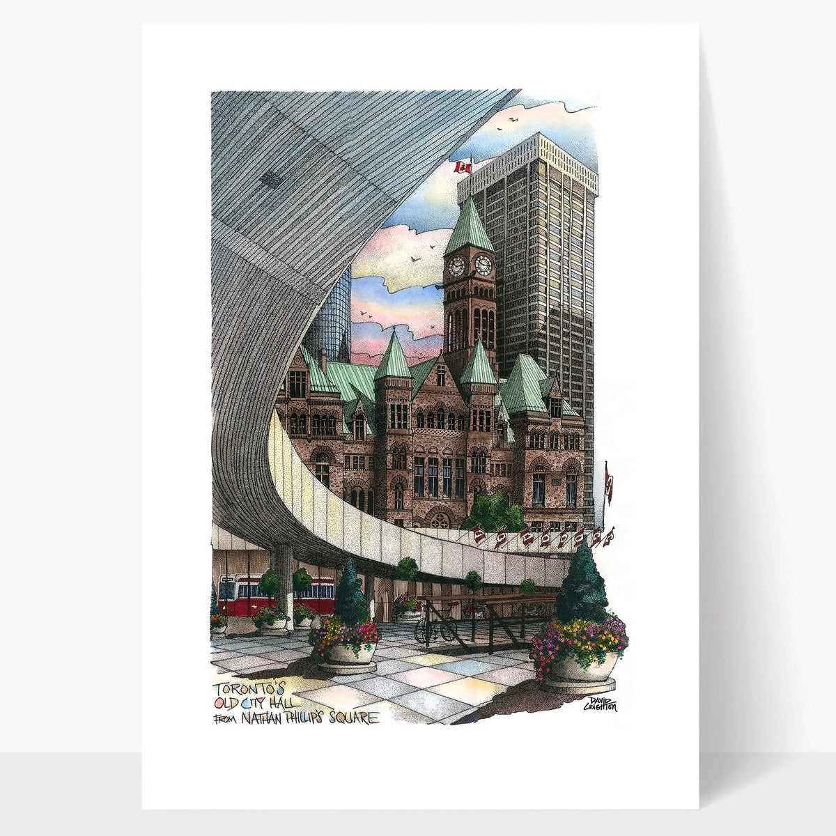 Nathan Phillips Square Toronto Postcard | Totally Toronto Art – Outer Layer