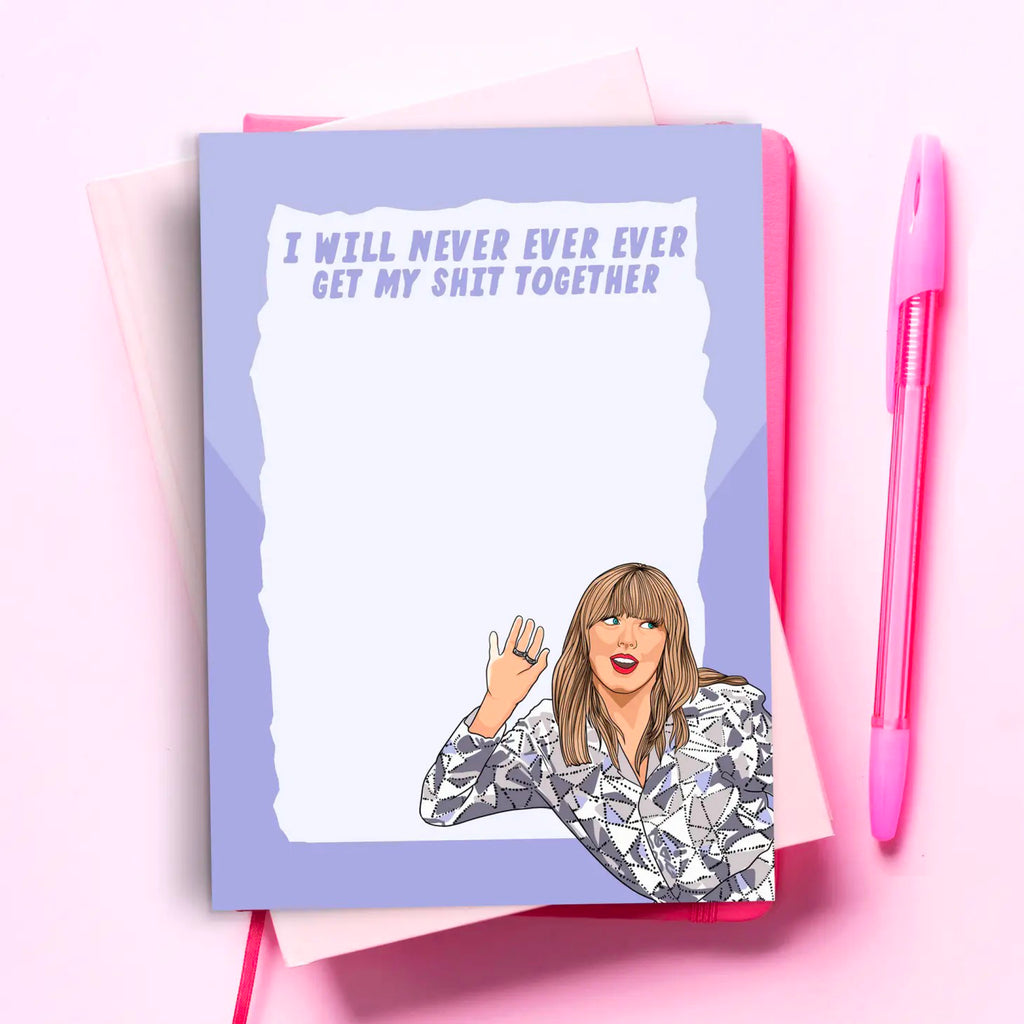Never Ever Taylor Swift Notepad | Pop Cult Paper – Outer Layer