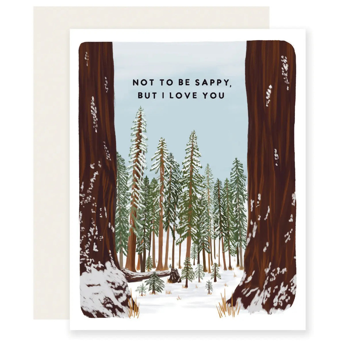 Not To Be Sappy Love Card | Slightly Stationery – Outer Layer