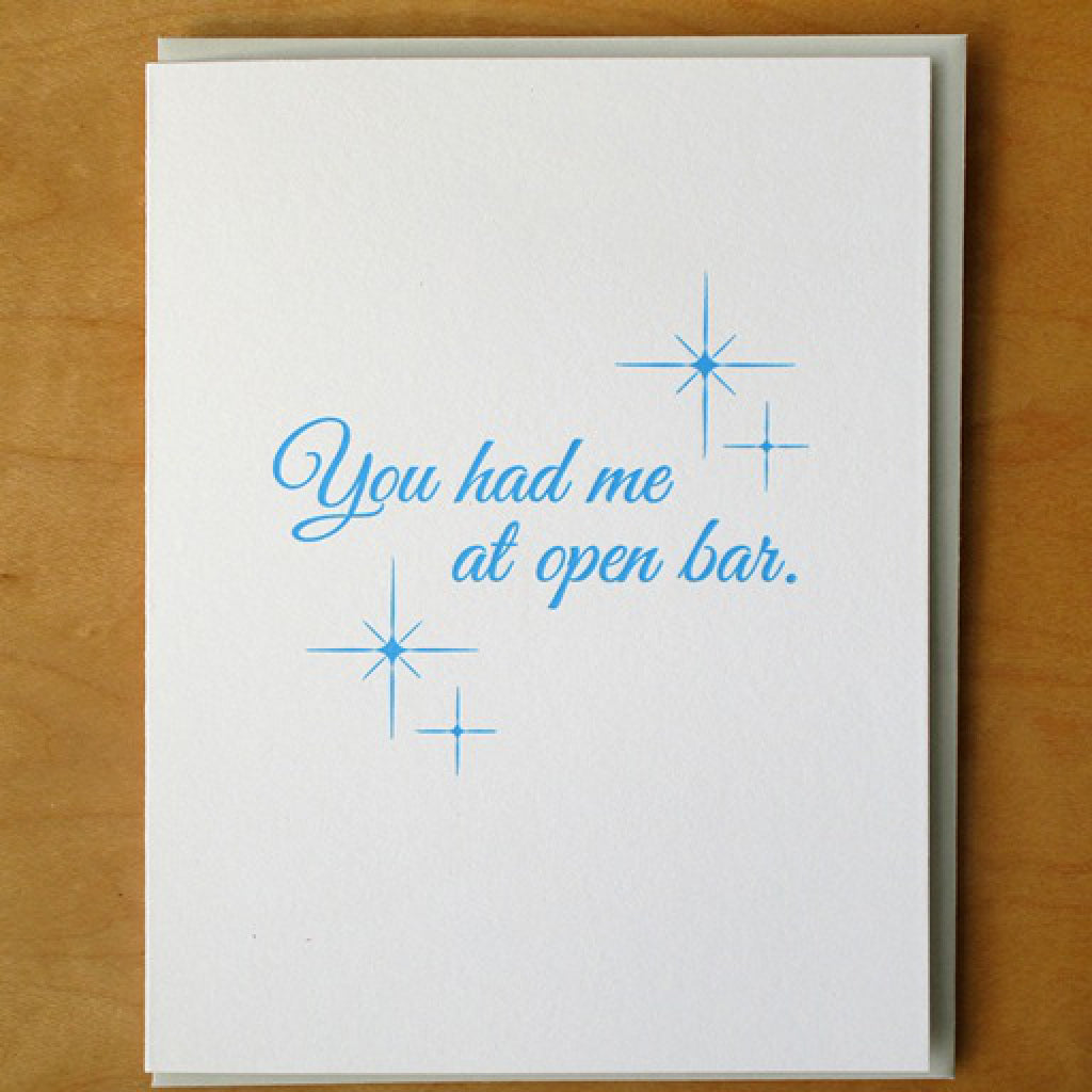 Open Bar Card by McBittersons - Outer Layer