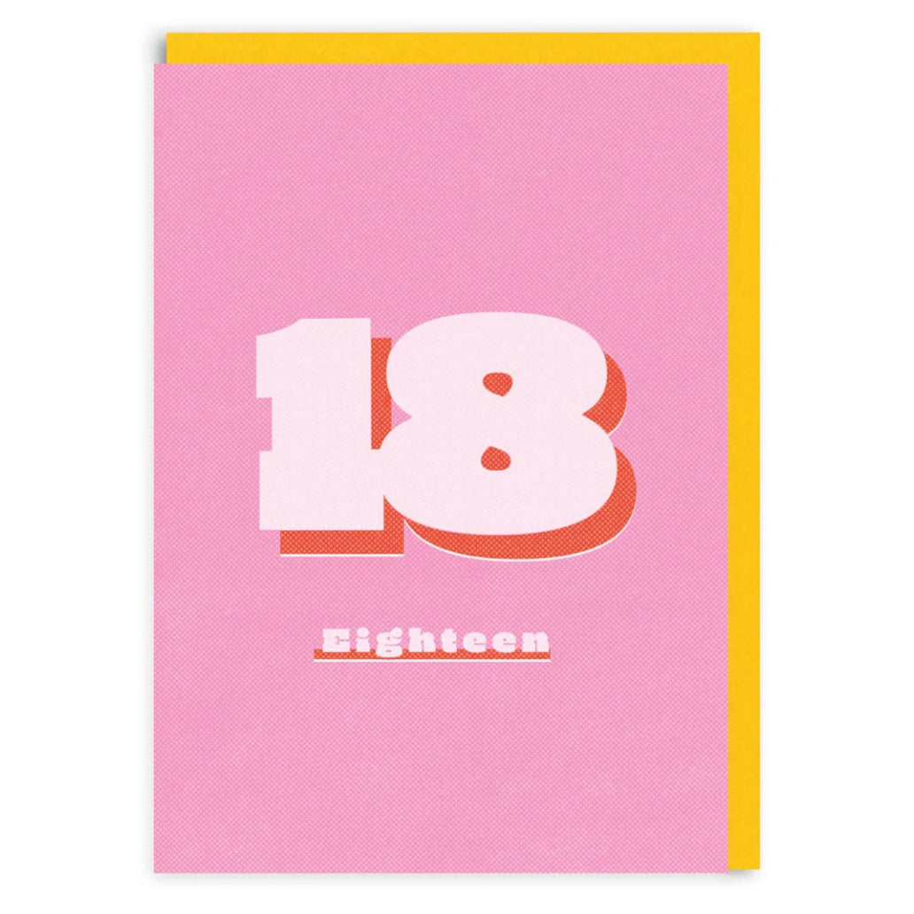 Pink 18th Birthday Card | Ohh Deer – Outer Layer