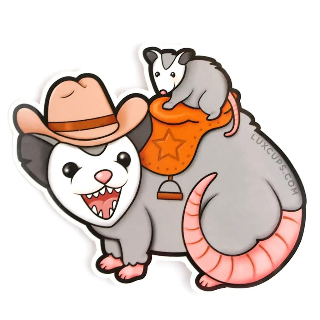 Possum Posse Sticker | LuxCups Creative – Outer Layer