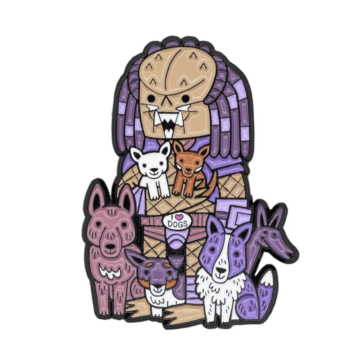 Predator (Team Dogs) Enamel Pin | Little Shop of Pins – Outer Layer