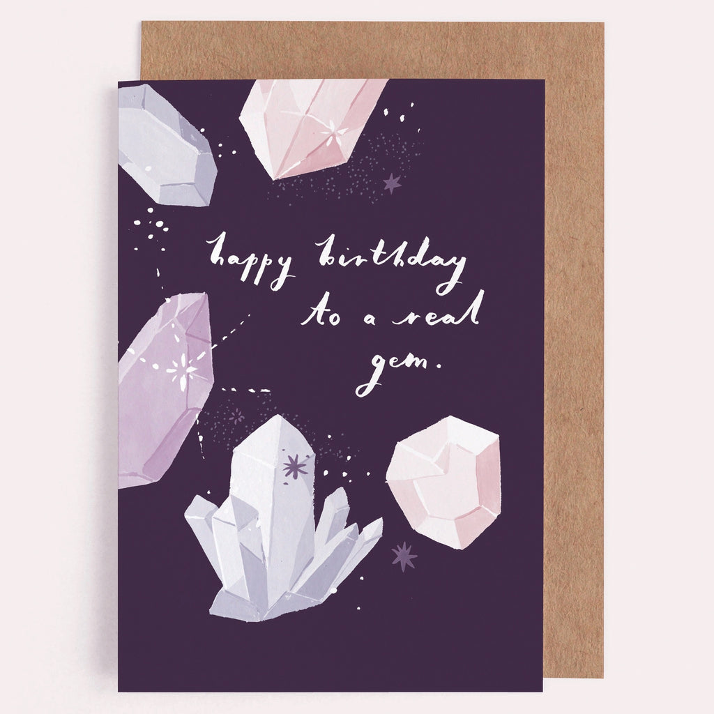 Real Gem Birthday Card | Sister Paper Co. – Outer Layer