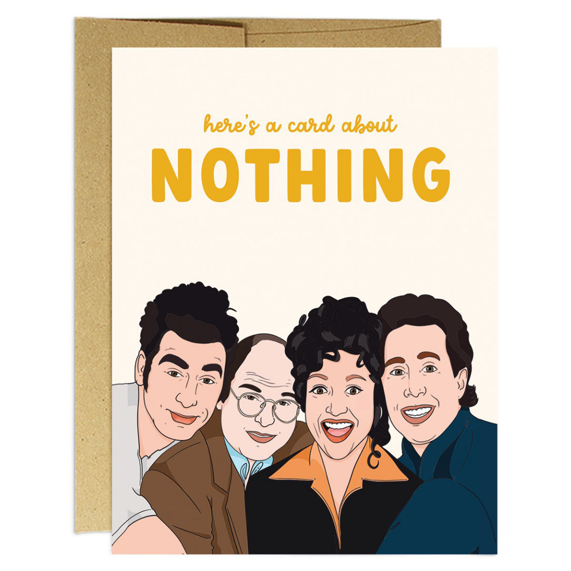 Seinfeld Card About Nothing Card | Party Mountain Paper – Outer Layer