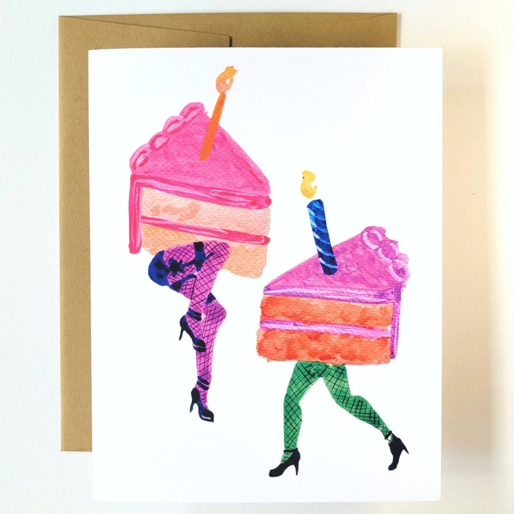 Sexy Cake Legs Birthday Card | Salt & Paper – Outer Layer