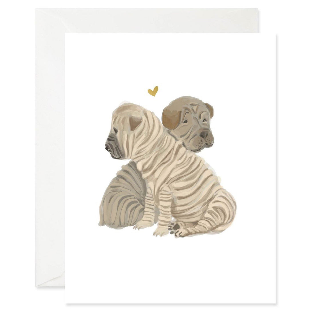 Shar Pei Love Card | Good Juju Ink – Outer Layer